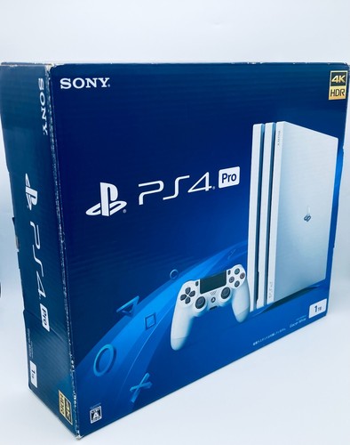 Playstation4 Pro Ps4 Console Glacier White 1tb Cuh-7000bb02 Limited ...