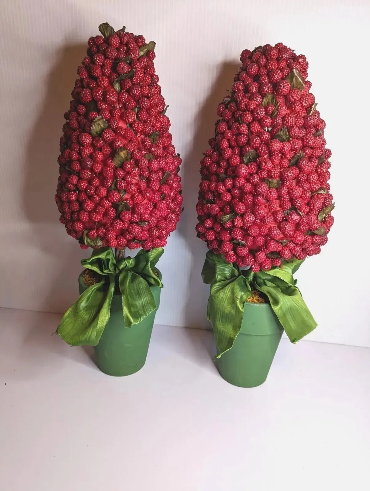 Holiday Christmas Luxury Topiary Red Berry Tree Barbie Core Green ...