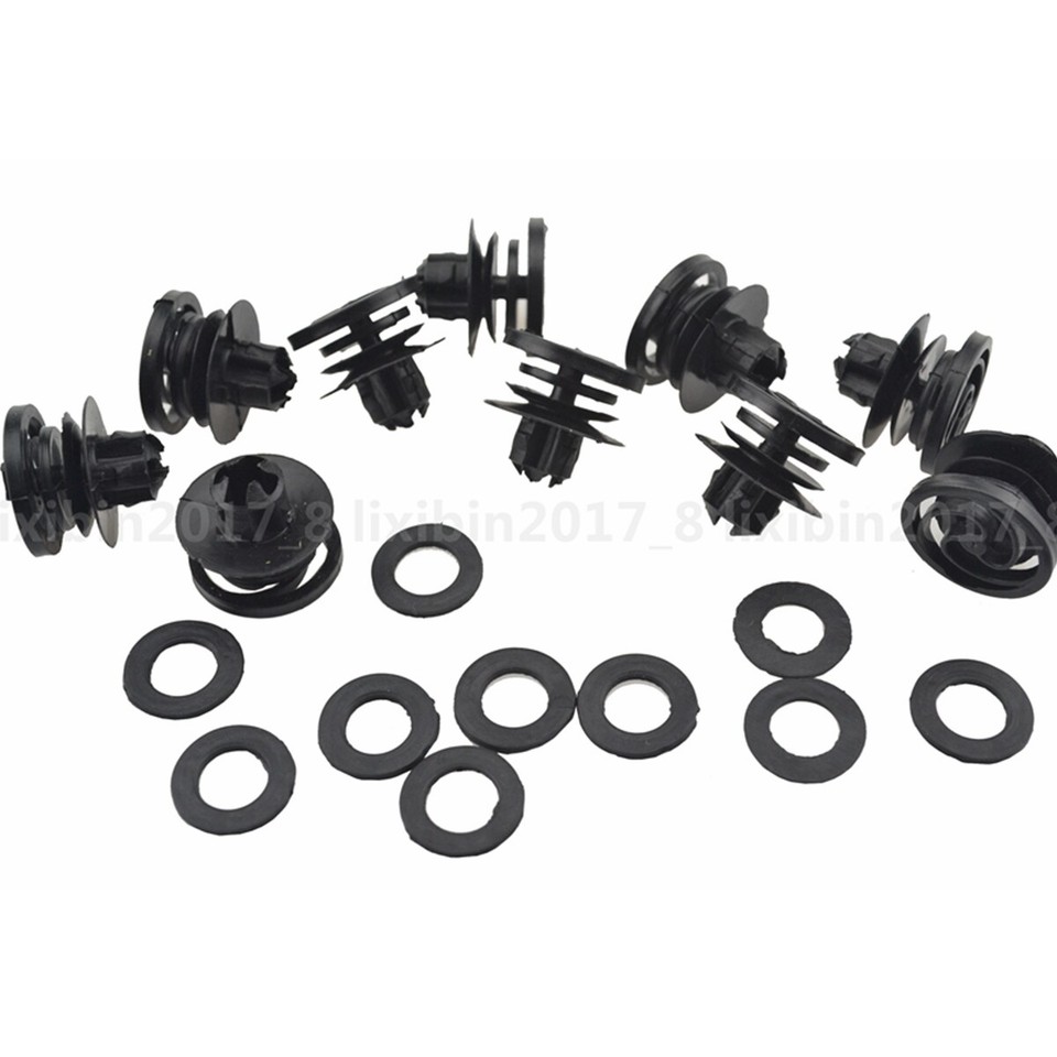 10pcs Door Clips Trim Panel Mountings Fastener Screws for Volkswagen ...