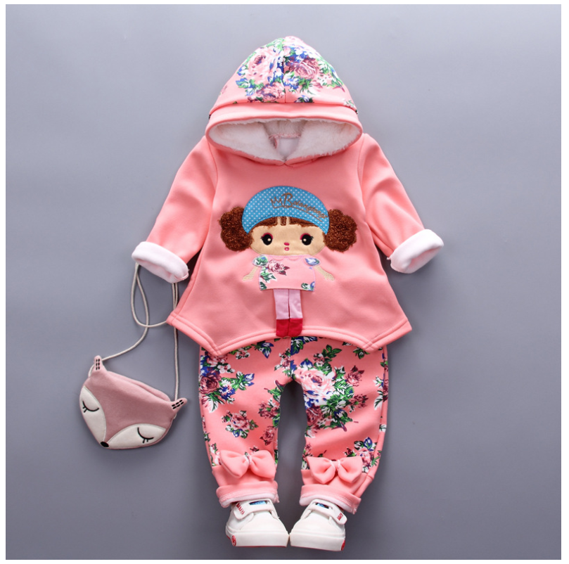 Toddler Girls 3 PC Outfit Set Formal Casual Suit Size 1-5 Years Jacket ...