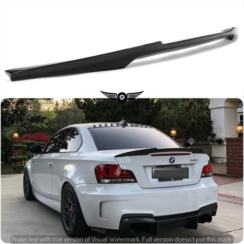 M4 Style Black Rear Spoiler FOR BMW 1 SERIES M E82 Coupe 135i 125i 120i ...