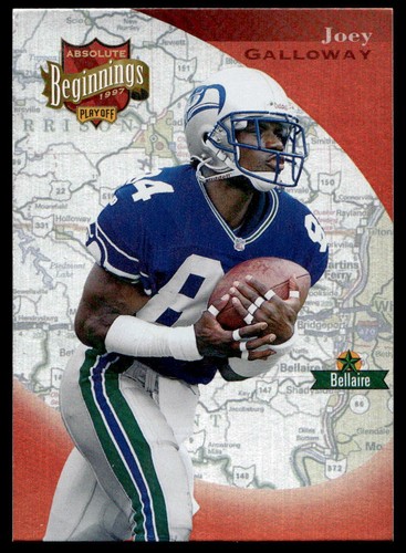 1997 Playoff Absolute 194 Joey Galloway Seattle Seahawks Football Card ...