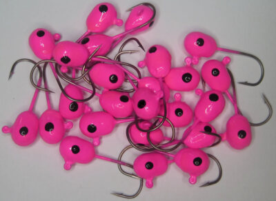 25 Floating Jig Heads 2 SIZES - PINK Walleye baits / rigs | eBay