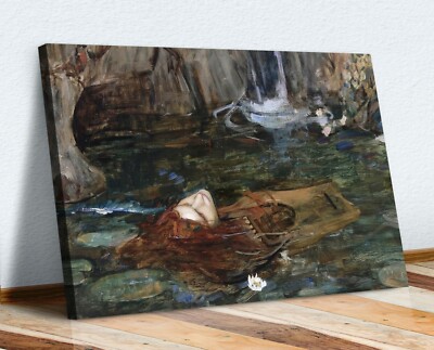 CANVAS WALL ART ARTWORK FRAMED PRINT John William Waterhouse Nymphs ...