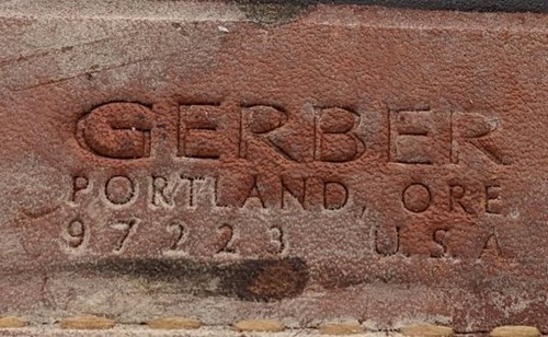 Vintage Gerber USA Sportsman's Chisel Point Steel Knife Sharpener Hone ...