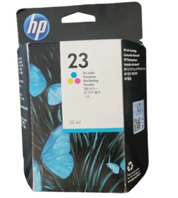 HP 23 Tri-Color Genuine Ink Cartridge C1823D, 30ml Expired Aug 2015 ...