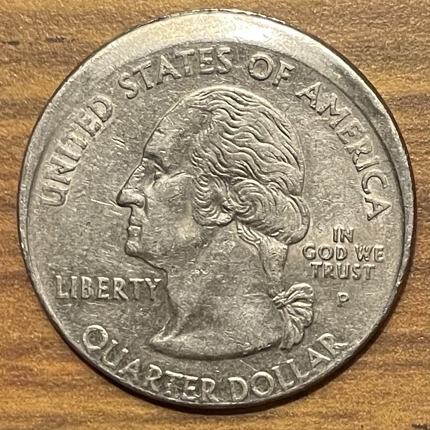 2001 P North Carolina State Quarter Error Off Center Broadstrike Broken ...