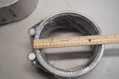 PIPE CLAMP, STRAUB, grip TYPE, 150A, RUBBER (EPDM) SLEEVE 614136. 7''x4 ...