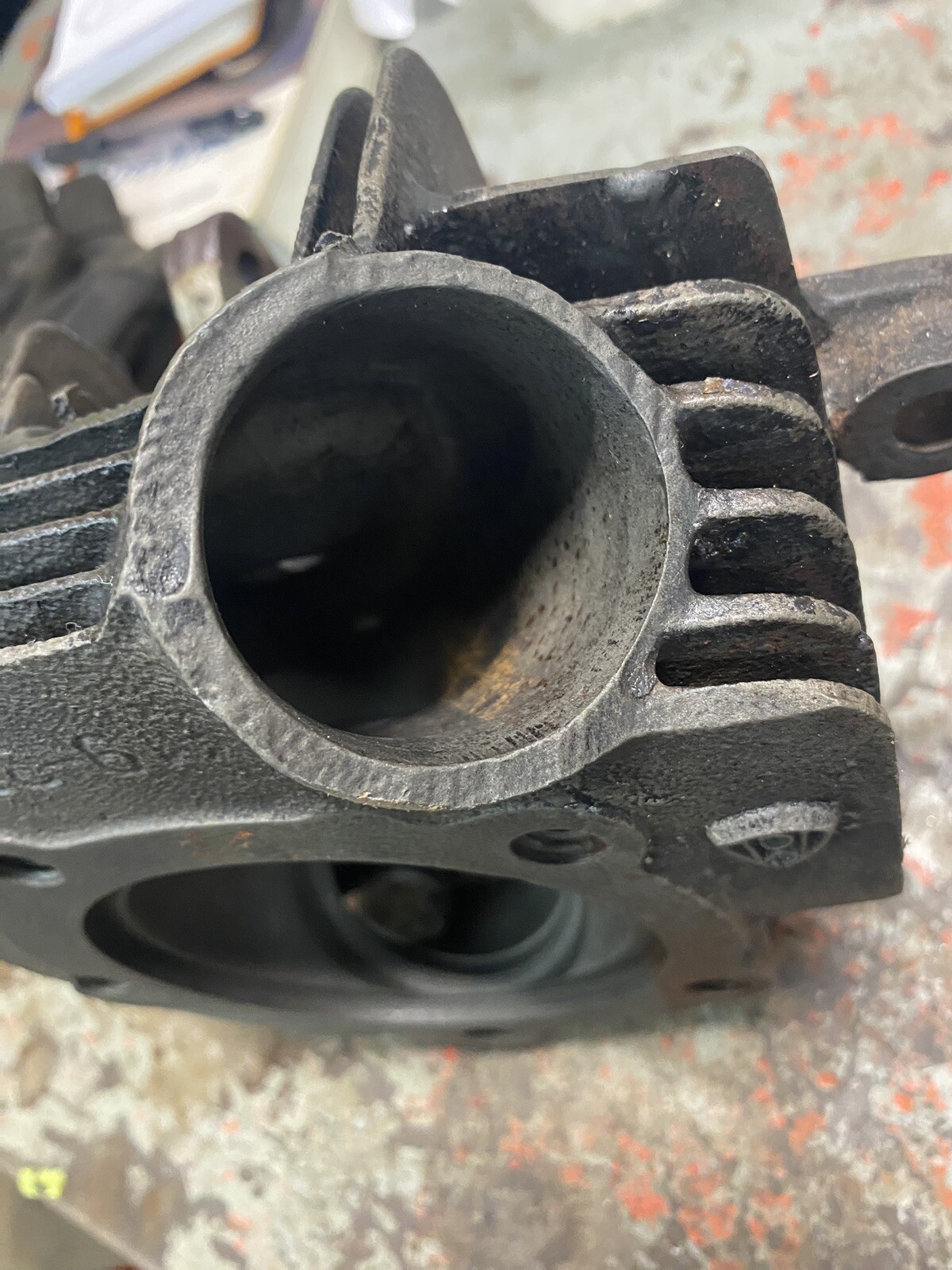 Harley Knucklehead Cylinder Heads Set Front Rear OEM FL EL NOS 1200 ...