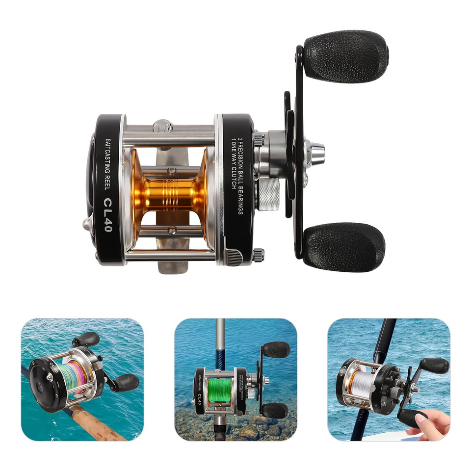 Conventional Reel Round Baitcasting Reel for Catfish, Baitcasting ...