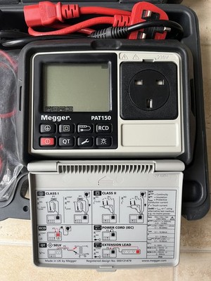 Megger PAT150 Manual PAT Tester. Very little used. Great condition ...