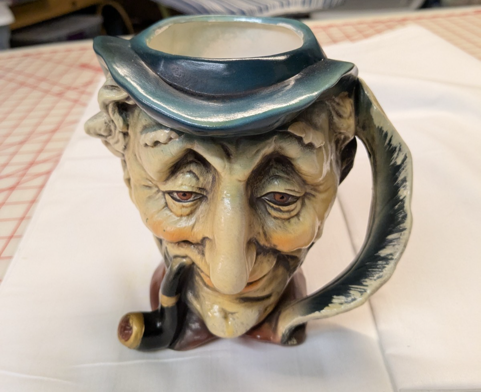 Vintage Japan Toby Mug #699 – Character Face with Pipe & Feather | eBay