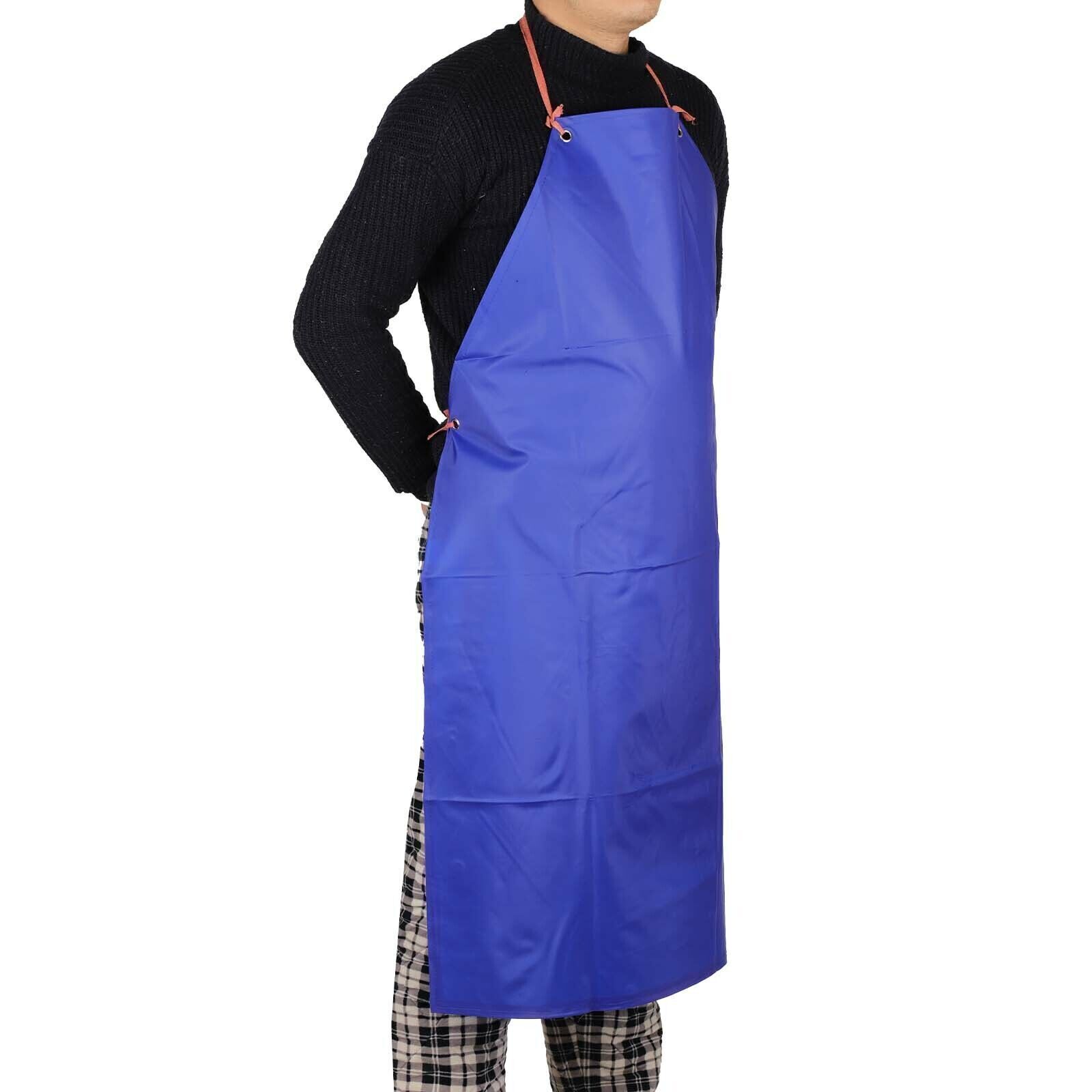 Heavy Duty Waterproof PVC Apron Men Butchers Kitchen Chef Plastic Full ...