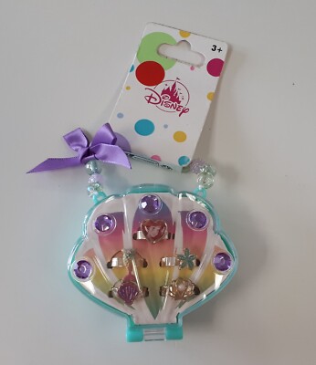 DISNEY Coffret de 5 bagues pour filles Ariel La Petite Sirène bijoux ...