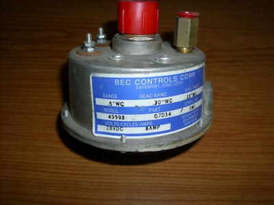 BEC Controls Pressure Switch 07D34 | eBay