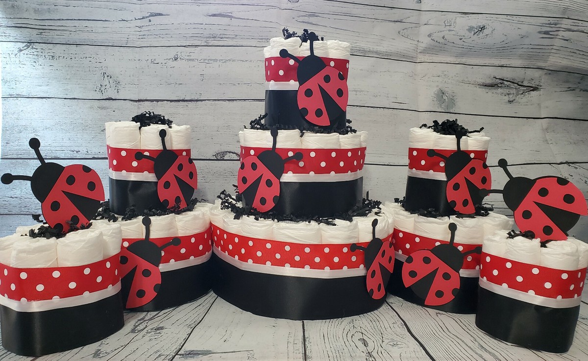 Ladybug Diaper Cake Ideas