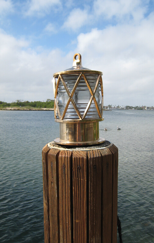 Belfast European Nautical Bronze Piling Nautical Dock Light - marine ...
