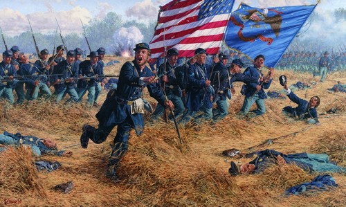 CIVIL WAR " Gettysburg battle " 8X10" Print in an 11"X13" FRAME | eBay