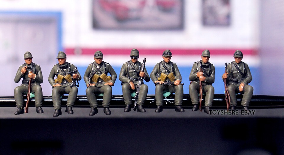 1/72 TANK CREW 1:72 WW2 germany soldiers team military toy TotalWar ...