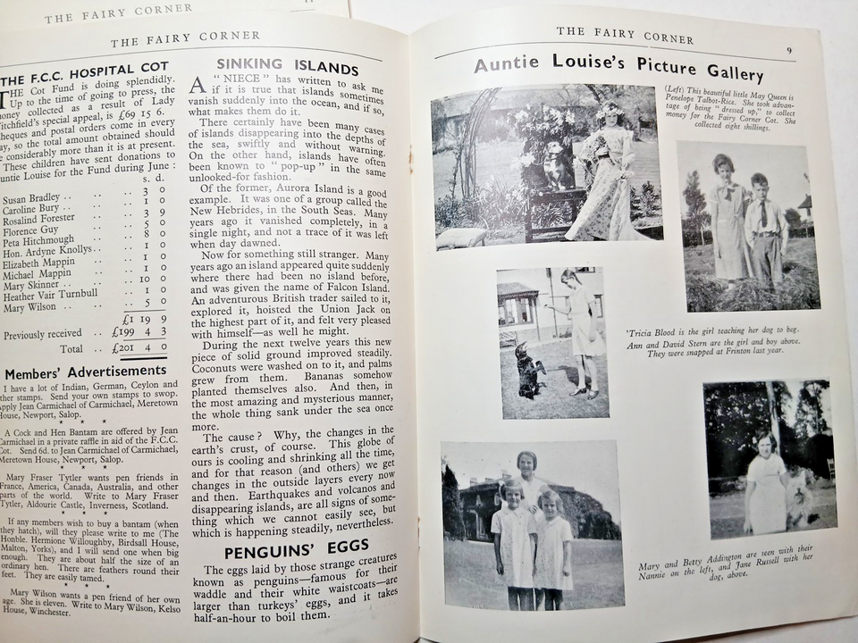 The White House Fairy Corner Juvenile Magazine 7 Issues 1936-1940 Good ...