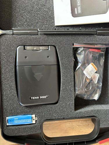TENS 3000 Machine, Electrode Pads x 3, Instructions, Case, Wires ...