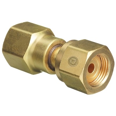 Brass Cylinder Adaptor, From CGA-320 Carbon Dioxide To CGA-580 Nitrogen ...