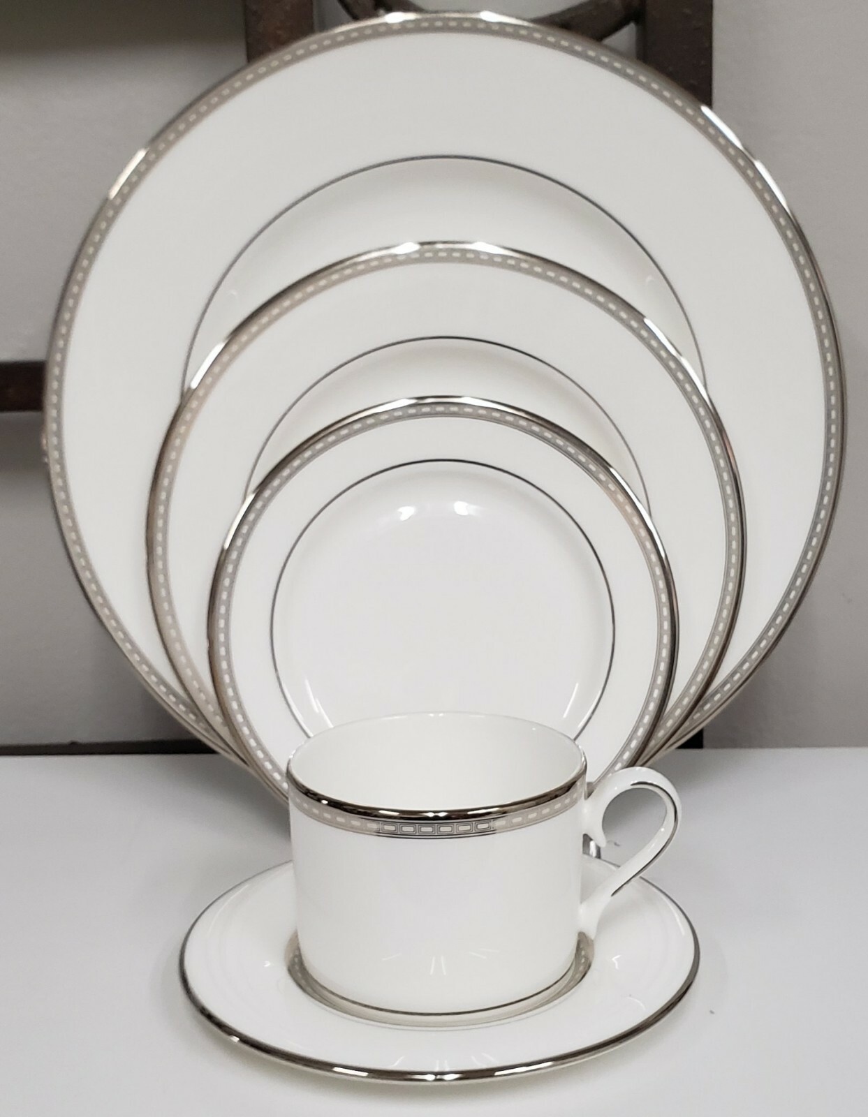 Lenox Fine Bone China MURRAY HILL 5Pc Set BRAND NEW Never Used | eBay