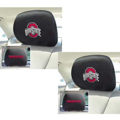 New 2pc NCAA Ohio State Buckeyes Automotive Gear Car Truck Headrest ...