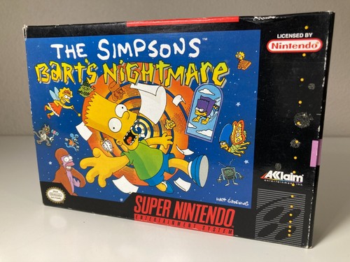 The Simpsons Bart's Nightmare CIB Super Nintendo | eBay