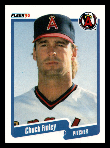 1990 Fleer Chuck Finley California Angels #132 Centered Mint | eBay