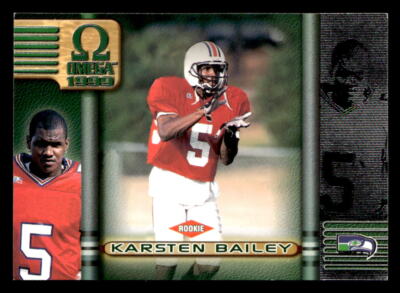 Karsten Bailey 1999 Pacific Omega Rookie Card #210 Auburn Tigers | eBay