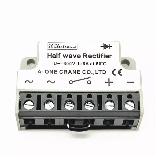 Motor brake rectifier module A-ONE CRANE Half wave rectifier U=600V I ...