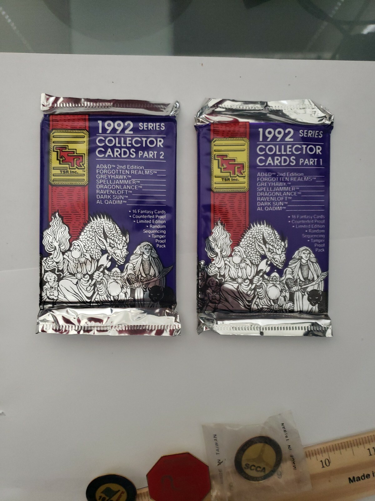 TSR 1992 New Collector Cards 2 Pack 16 Cards Dungeons And Dragons D&D ...