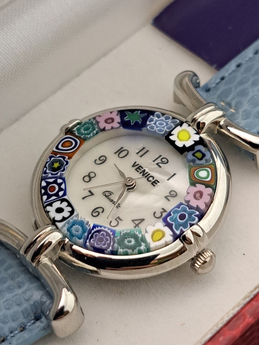 Venice Glass Watches Women's Venice Art & Glass Millefiori Wrist