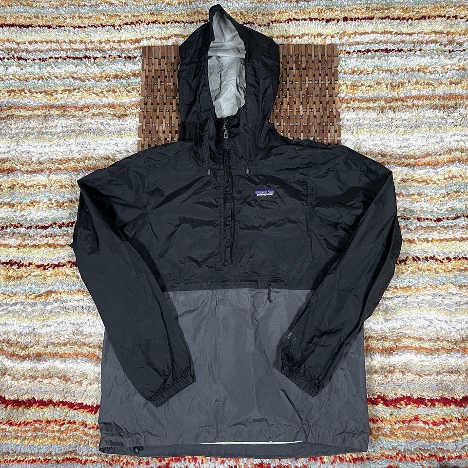 Patagonia Torrentshell H2No Anorak Rain Shell Jacket Coat Black Grey ...