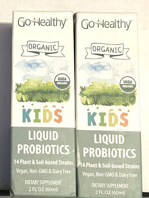 2 - Go Healthy Probiotics for Kids Vegan USDA Organic Unflavored Drops ...