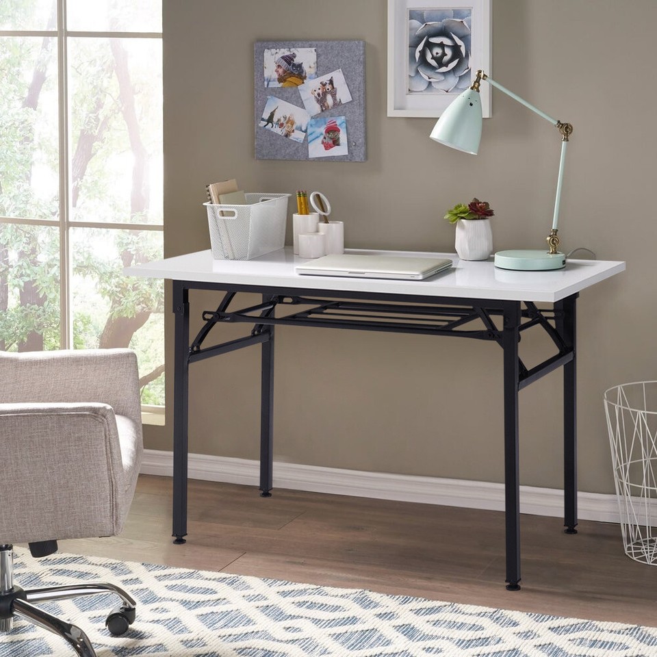 Folding Study Coffee Table Folding Computer Desk Wooden Laptop Office ...