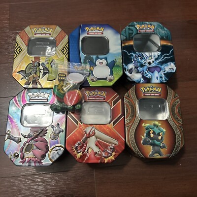 Empty Lot Of Pokémon Tins- Lot Of 6 | eBay