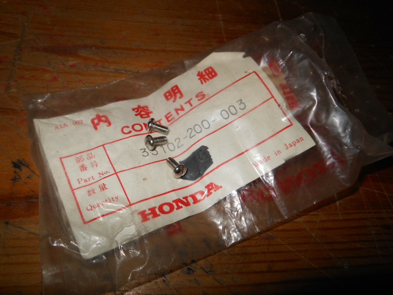 3 NOS OEM Honda CL160 CB450 + Screw (3MM) To Rim Headlight Qty.3 ...