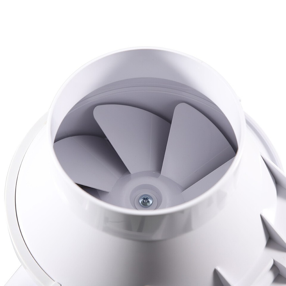 4 Inch Inline Duct Fan Ventilation Quiet Exhaust Blower Exhaust Fan 30 ...