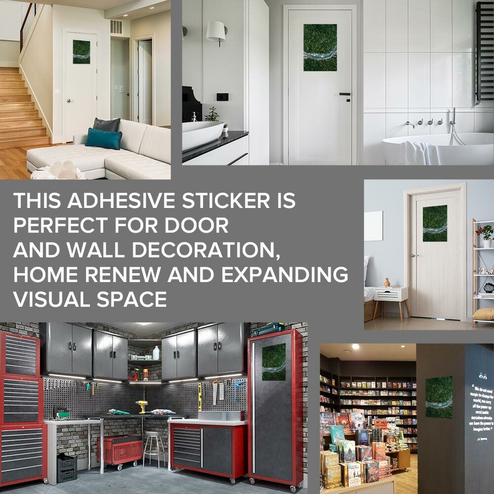 1 x Vinyl Sticker A2 - River Pine Trees Forest Adventure #15695 | eBay