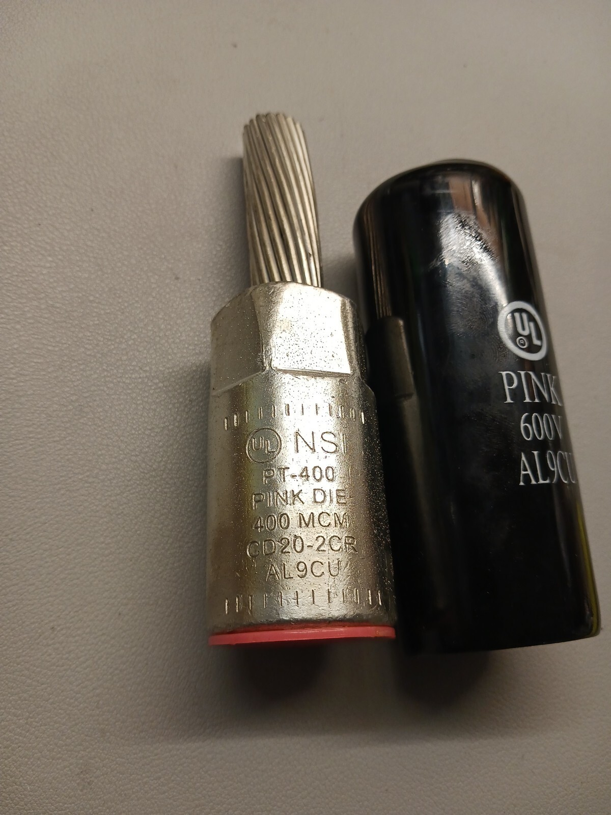 NSI PT-400 Pink Die 400 MCM AL9CU 600V Bi Metallic Pin Terminal -NEW | eBay