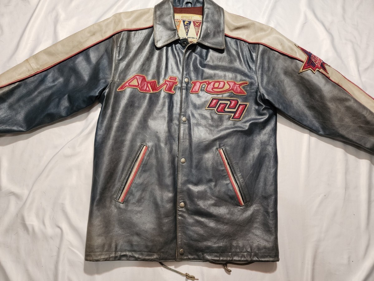 Classic Vintage Biggie Long Avirex ALL Star Goalers leather Classic Vintage Biggie Long Avirex ALL Star Goalers leather