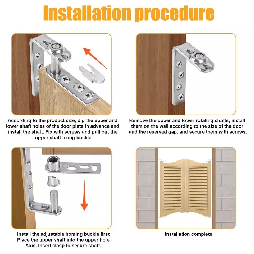 Heavy-Duty Self-Return Swinging Doors Hinge Saloon Door Hinge for Swing ...