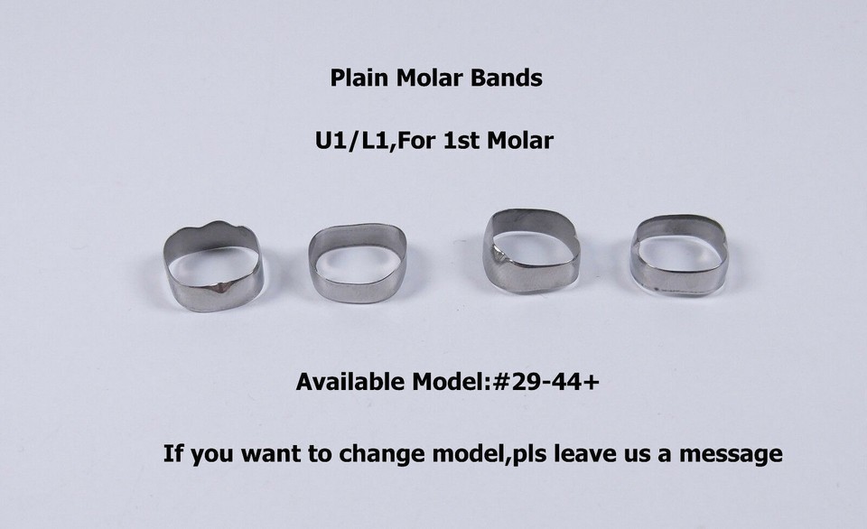 Dental Orthodontic 1st Plain Molar Bands #29-44+ Buccal Tubes Cleats ...