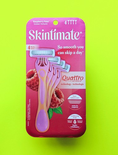 Skintimate Raspberry Rain 4-Blade Disposable Razors, 4 CT | eBay