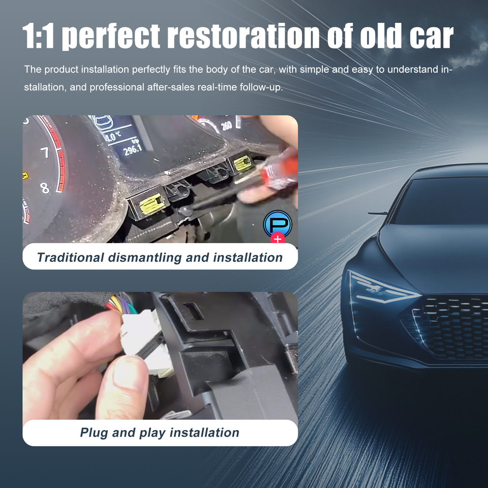 Digital Gauges Display Speedometer Instrument Cluster For AUDI Q5 SQ5 ...