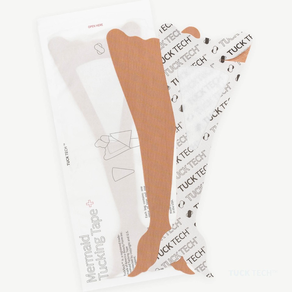 Mermaid Tucking Tape Plus 7 Pack, Gaff Panties Tucking Underwear for ...