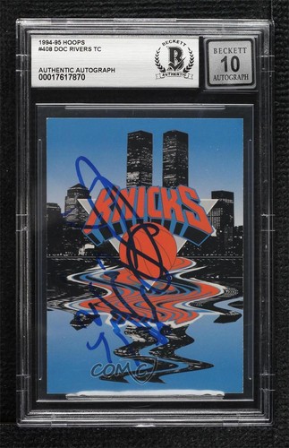 BAS Authenticated Auto Trading Cards Doc Rivers BGS Authentic 3c7 | eBay
