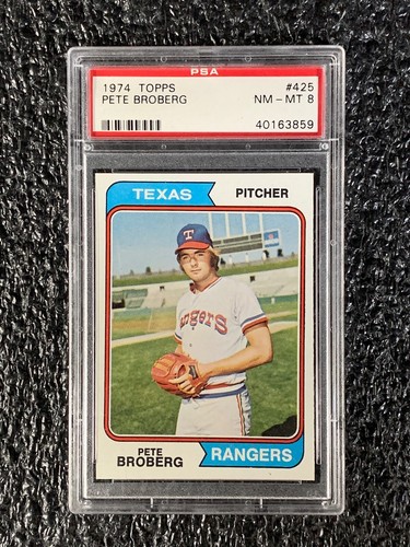 1974 Topps Baseball #425 Pete Broberg PSA 8 | eBay